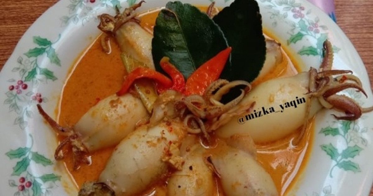 Resep Gulai Cumi Isi Tahu oleh Mizka_Yaqin0912 - Cookpad