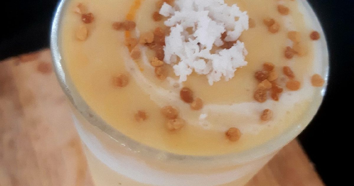 Golden Piña Colada Shake🥥 ♥️🍍 Recipe By Tunarap