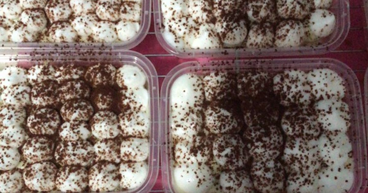Resep dessert box simple tiramisu rumahan enak dan mudah - Cookpad