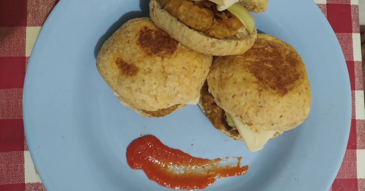 30 resep burger roti tawar gandum enak dan mudah - Cookpad