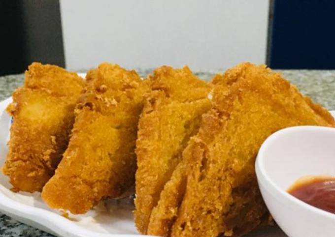 Cheese-vegetable Triangle Recipe by Naheed Alam - Cookpad