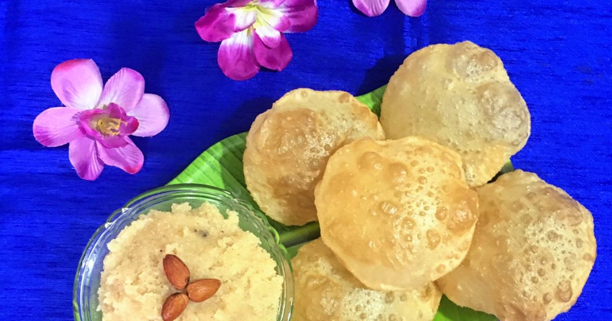 Suji Luchi / Halwa Puri Recipe by Sudipa Gope - Cookpad