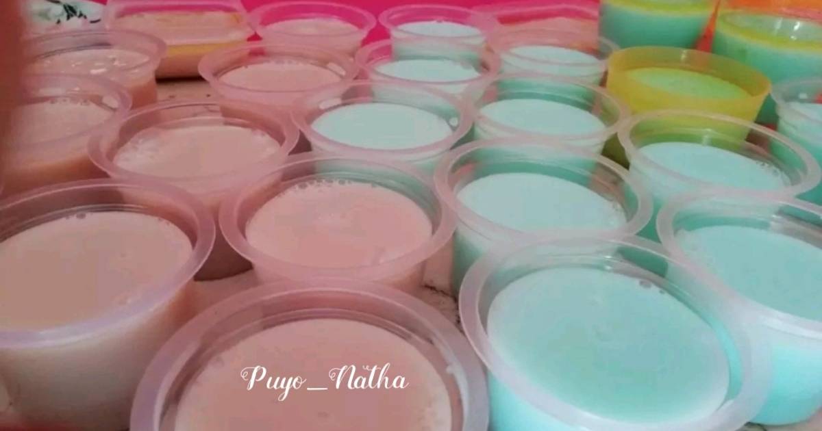 Resep Puyo pudding loyo lembut oleh NaTha - Cookpad