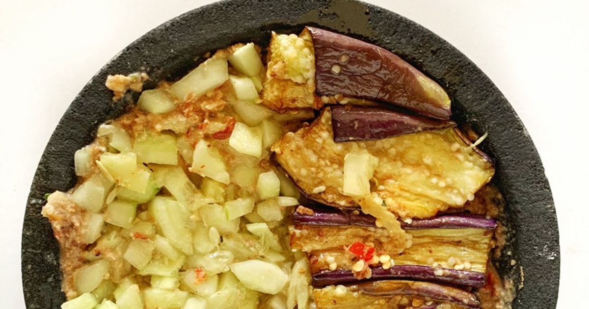 Resep Pecel Kacang Timun Dan Terong oleh Nadia Hayu - Cookpad