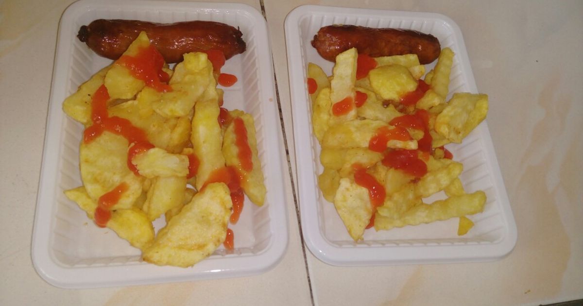 Homemade Potato Fries And Beef Sausage#Mombasa Potato Contest Recipe by ...