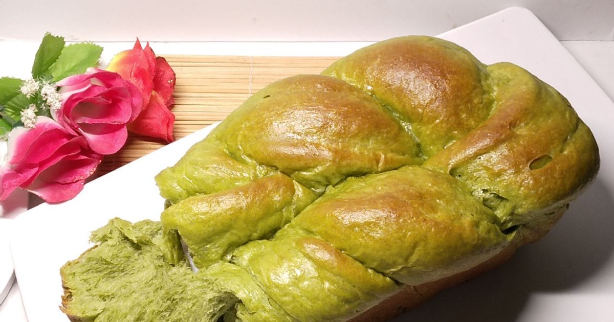 Resep Green Tea Bread | Roti Tawar Green Tea oleh Dapoer_Santi - Cookpad