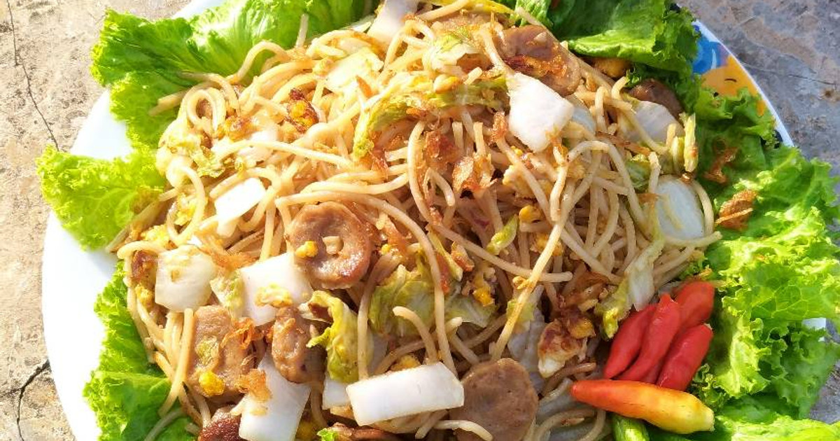 Resep Spaghetti Bakso Tumis #Maree oleh Karya Andini - Cookpad