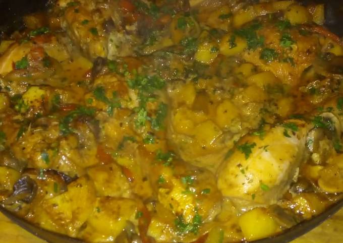 Pollo al disco! Receta de Elii Tempo- Cookpad