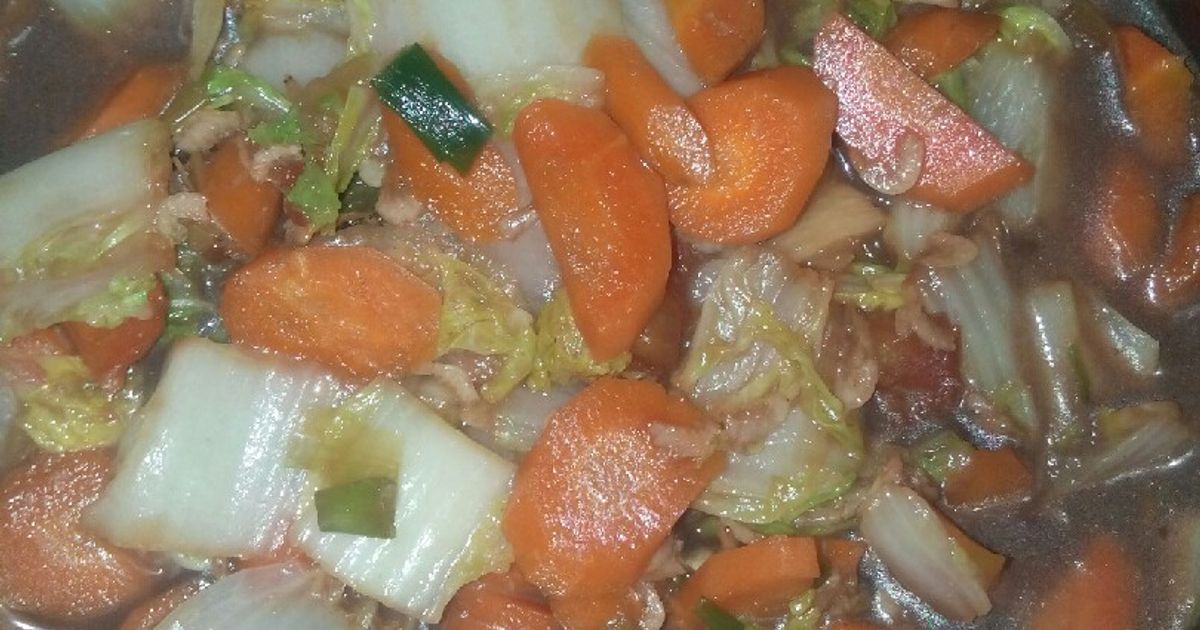 Resep Cah Sawi Putih, Wortel Dan Eby Kering oleh Andayani Lisa. - Cookpad