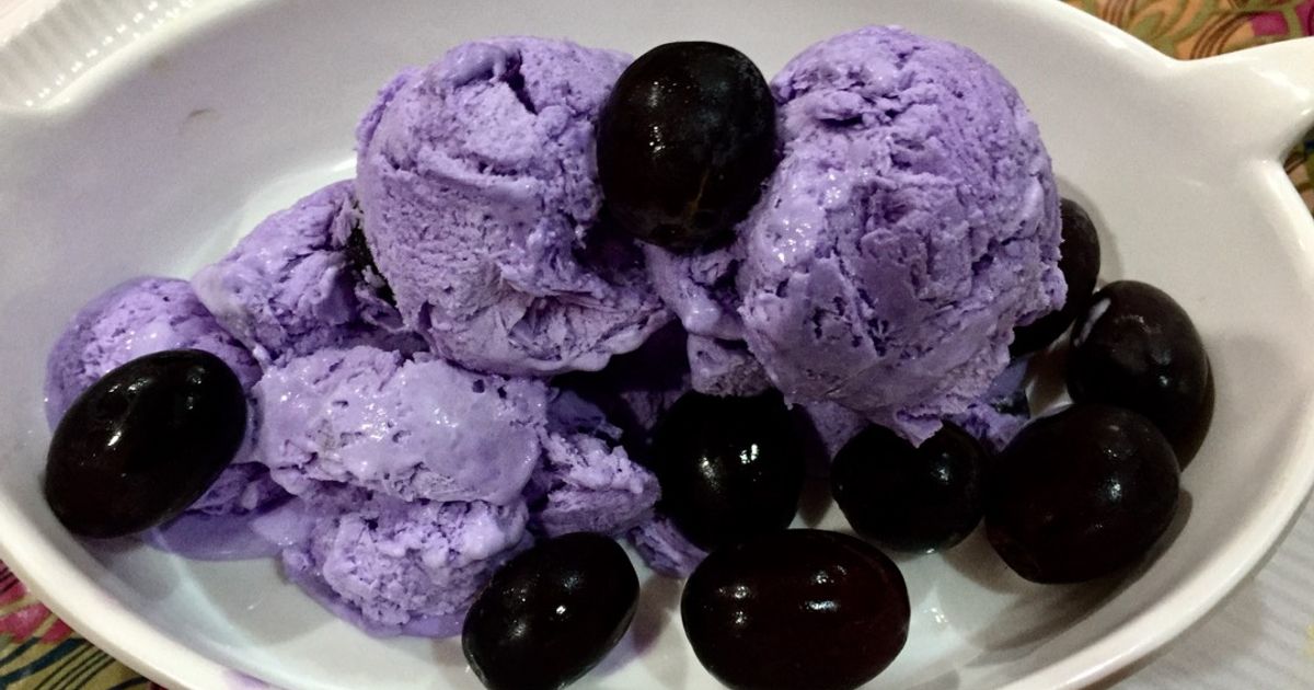 Black Current Ice Cream Recipe by Sunita Srivastava - Cookpad