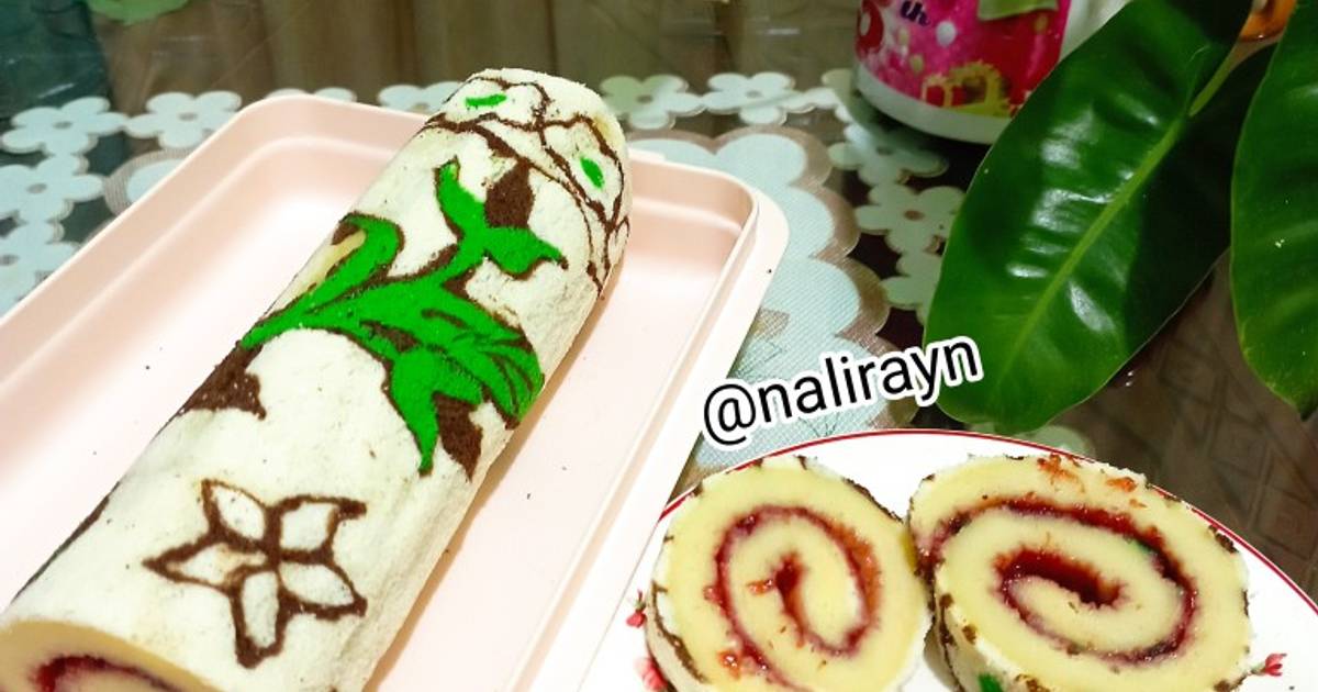 Resep #112 Roll Cake Batik oleh Susi Nalirayn - Cookpad