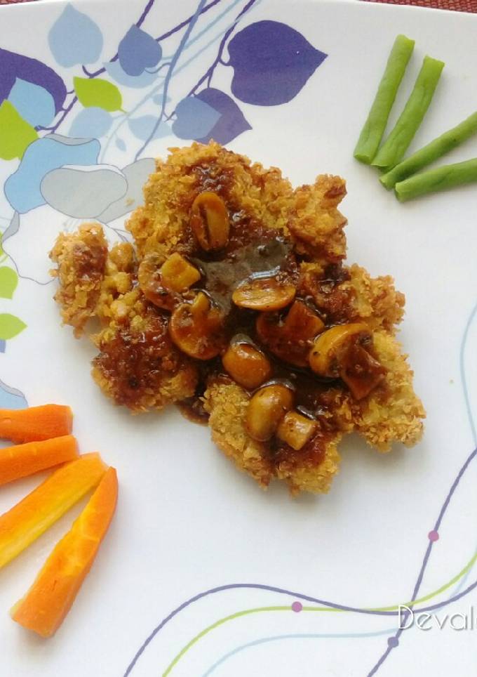 Resep Steak Jamur Tiram dengan Saus Lada Hitam oleh Devalesha Kitchen ...