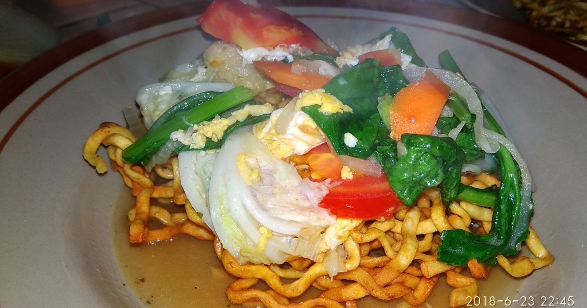 Resep Mie Kriuk Siram Cap Cay oleh Aning Zamy - Cookpad