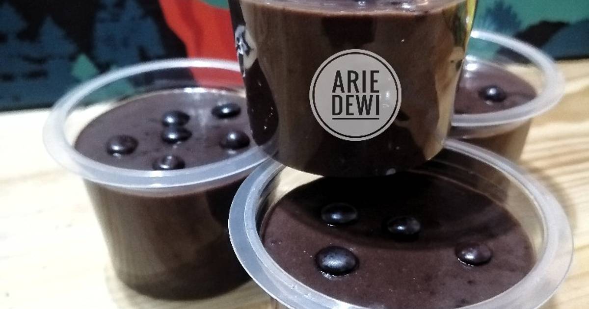 Resep Puding Coklat Lumer (Cup) oleh arie dewi - Cookpad