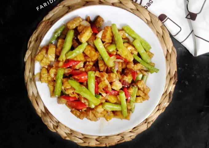 Resep Oseng Tempe Kacang Panjang oleh farida Sulthan 🇮🇩 (IG. Malika02782) - Cookpad