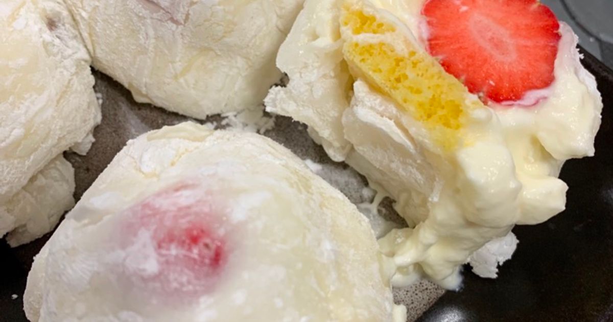 Snow Dome Strawberry Mochi Recipe by Saori Fujimoto