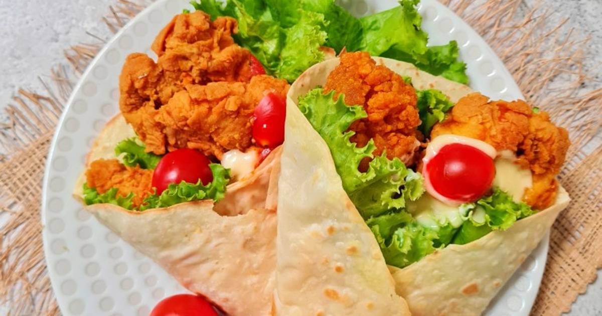 Resep Kebab Ayam Crispy oleh Yuna - Cookpad
