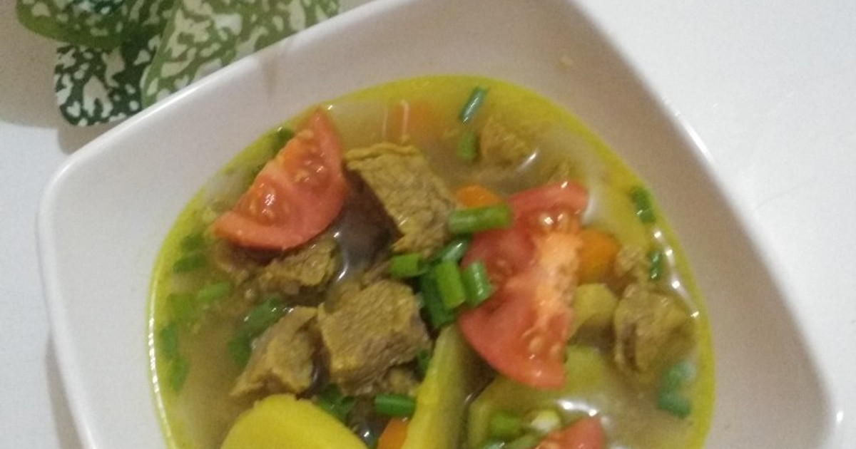 Resep Soto Daging Kuah Kuning oleh Ummi Al_Iya - Cookpad