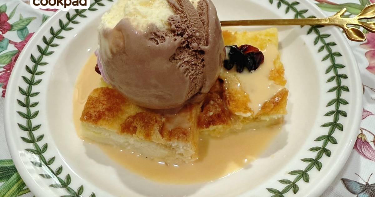Resipi 👩‍🍳Puding Roti Sos Kastad oleh Mahadiah - Cookpad