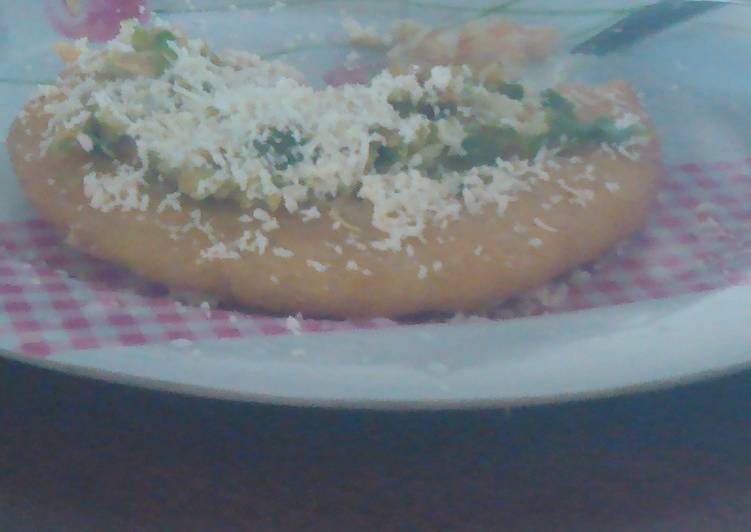 Arepa frita con Salteado de Calabacín Receta de I s a b e l C r i s t ...