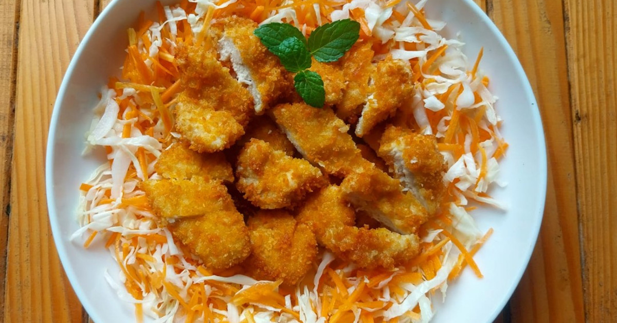 Resep Mini Chicken Katsu Dengan Salad Hokben oleh Ria Mamanya Tata ...