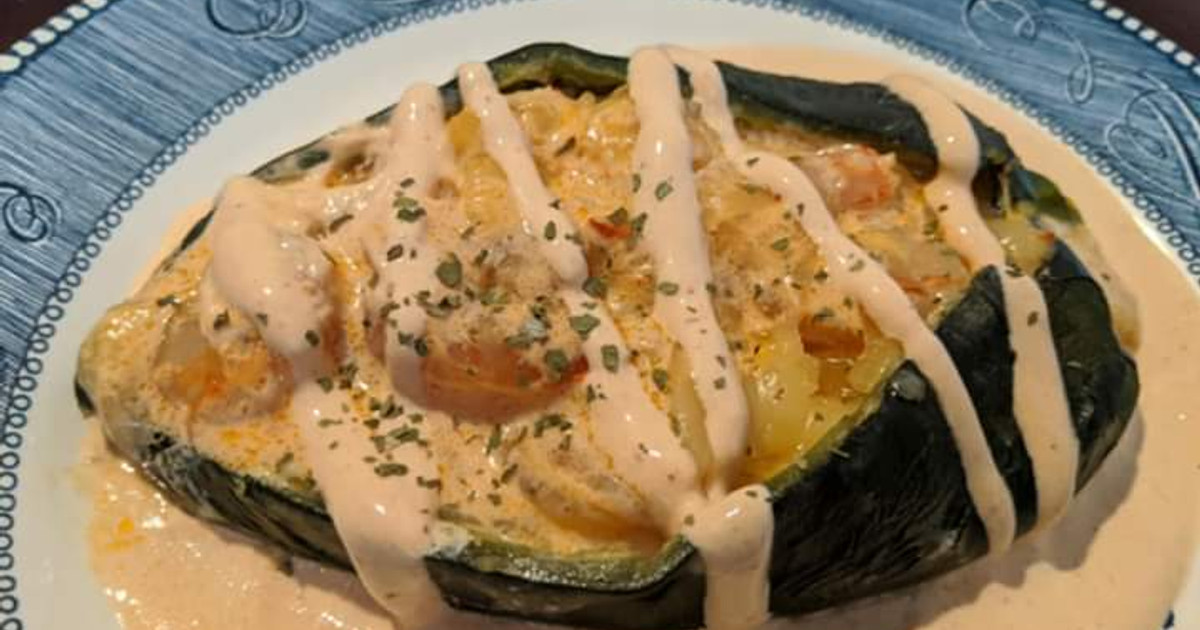 Chiles Rellenos De Camarón Con Crema De Chipotle🌺 Receta de ...