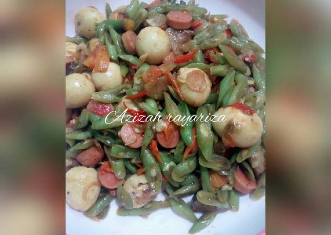 Resep Tumis buncis telur puyuh oleh Azizah Rayariza - Cookpad