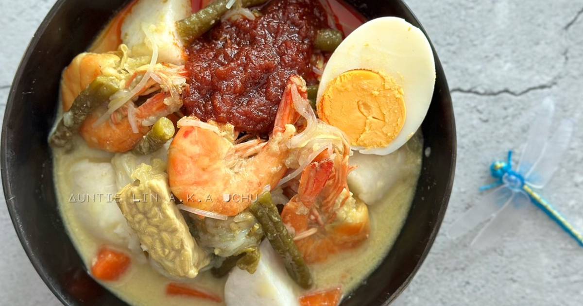 Resipi Lontong Kuah Lodeh oleh Sesimple Loralin - Cookpad