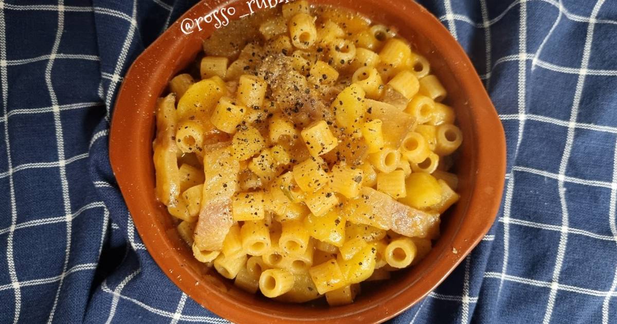 Ricetta Pasta e patate di casa mia di rosso rubinian - Cookpad