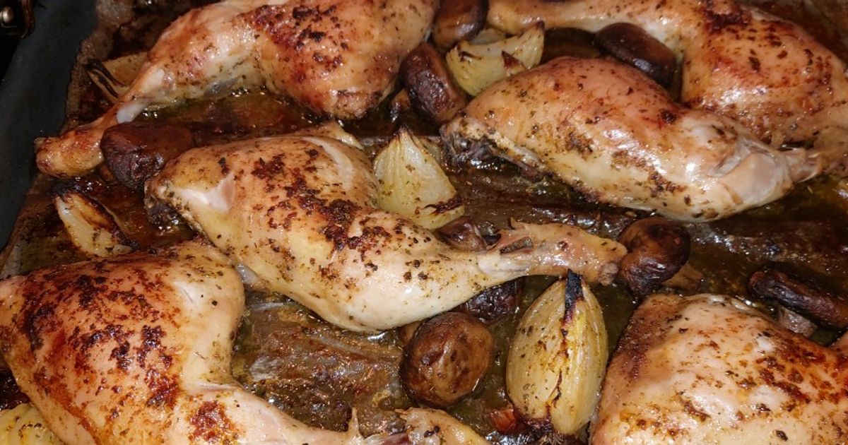 My Saturday Night Roasted Chicken 🍗 Recipe by mandy - Cookpad