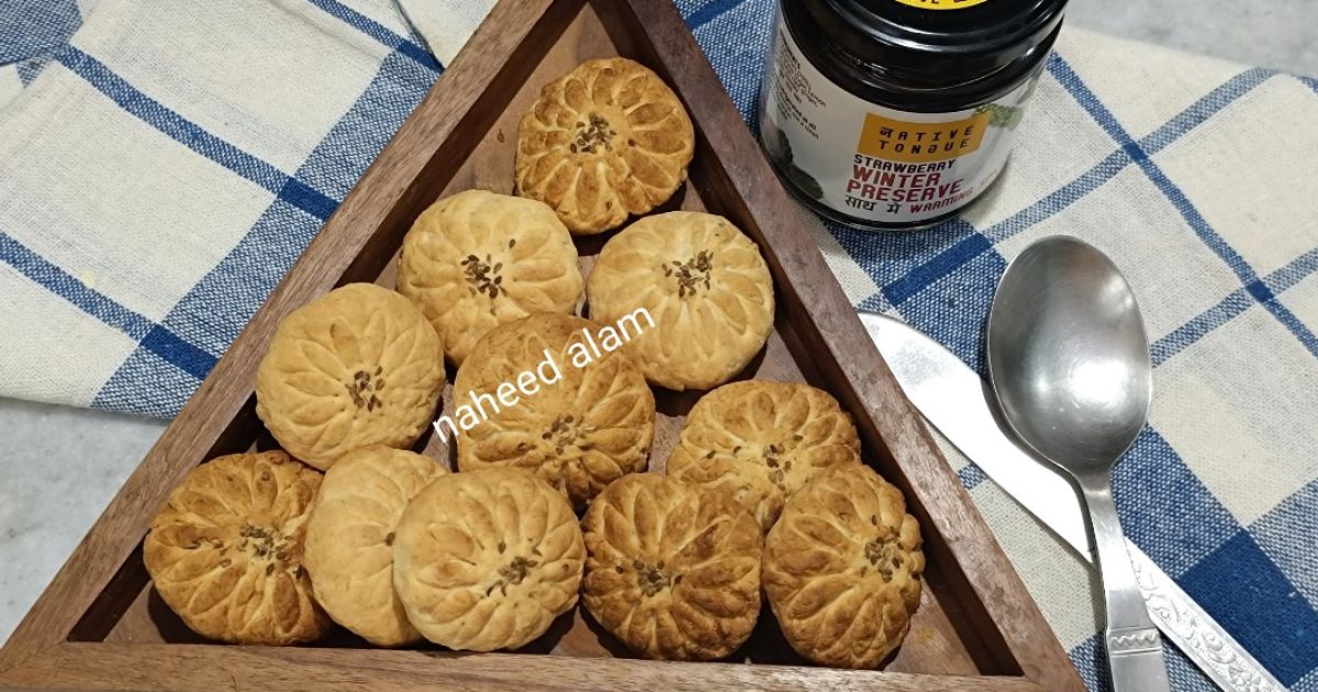Sweet And Salty Ajwain Cookies Recipe by Naheed Alam - Cookpad