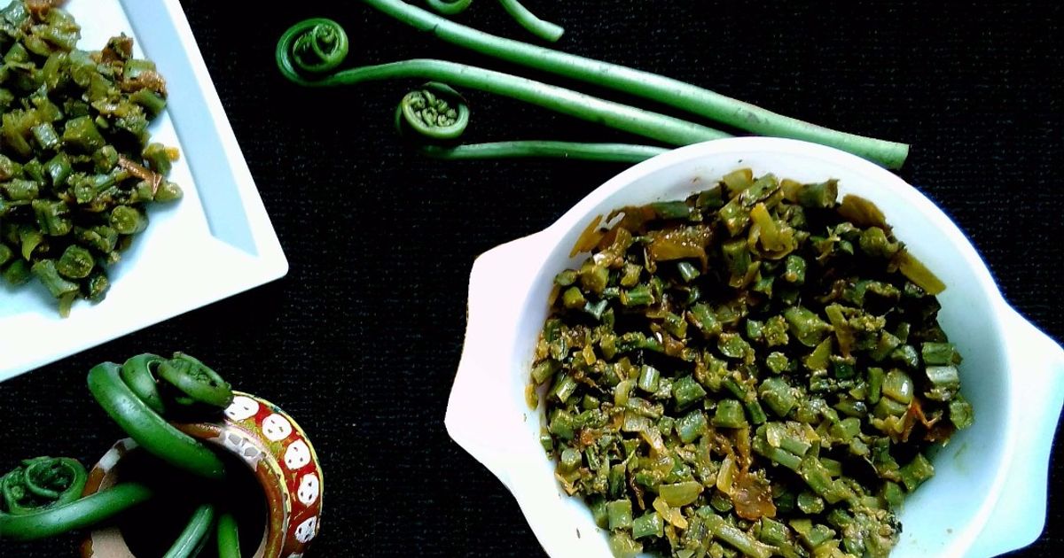 Fiddlehead Ferns / Lingdu Ki Sabji Recipe Recipe by Seema'z Kitchen ...
