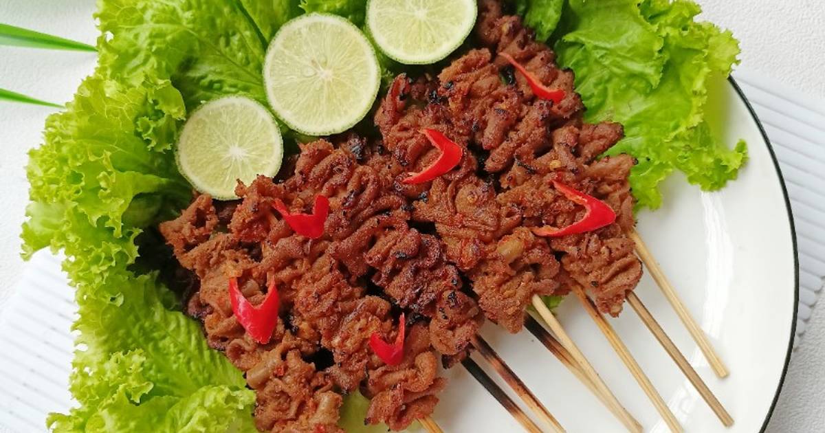 28 resep sate usus bumbu rujak enak dan mudah - Cookpad
