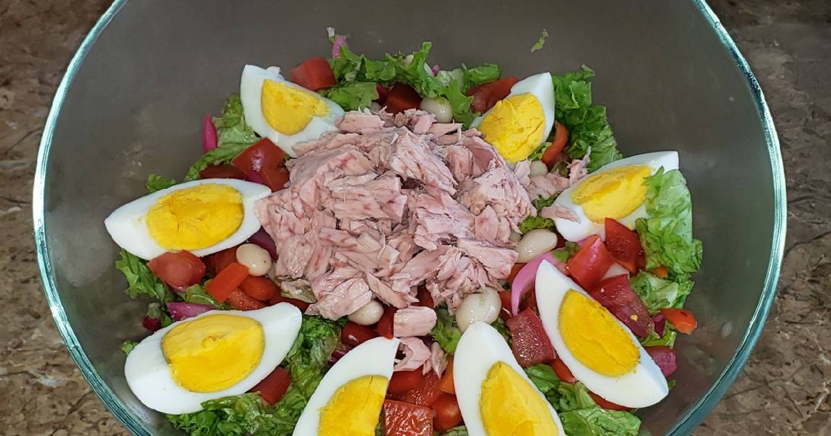 Ensalada de atun lechuga tomate - 639 recetas caseras- Cookpad