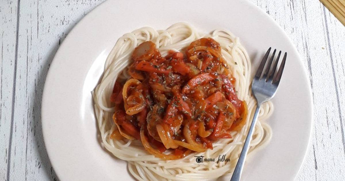 Resep Spaghetti beef bakso saus bolognese MPASI 24 month oleh Mama ...