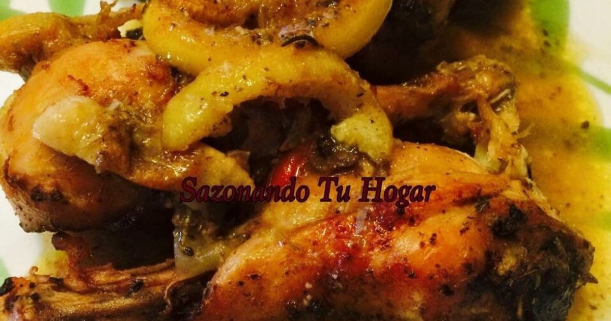 Pollo Al Horno Al Limón Con Romero💖💖 Receta de Mary S Cuellar💓Sazonando ...