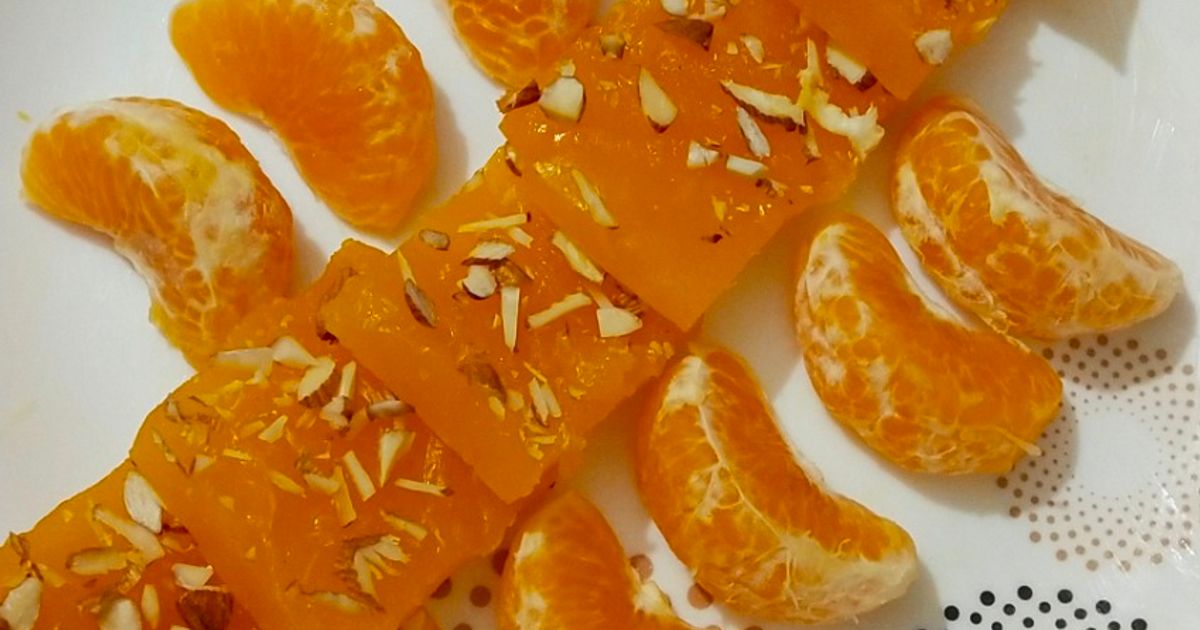 Orange Halwa Barfi Recipe by Rimpa Bose Deb - Cookpad