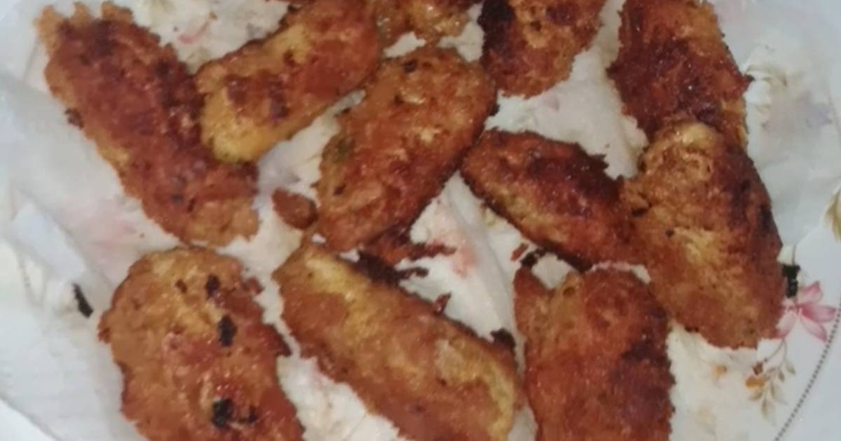 Chicken fried kabab Recipe by Anam Mohsin - Cookpad