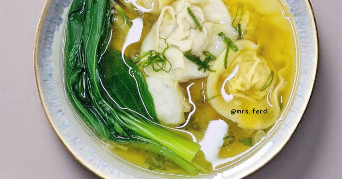Resep Wonton Soup ala Chinese Food oleh Mrs. Ferdi - Cookpad