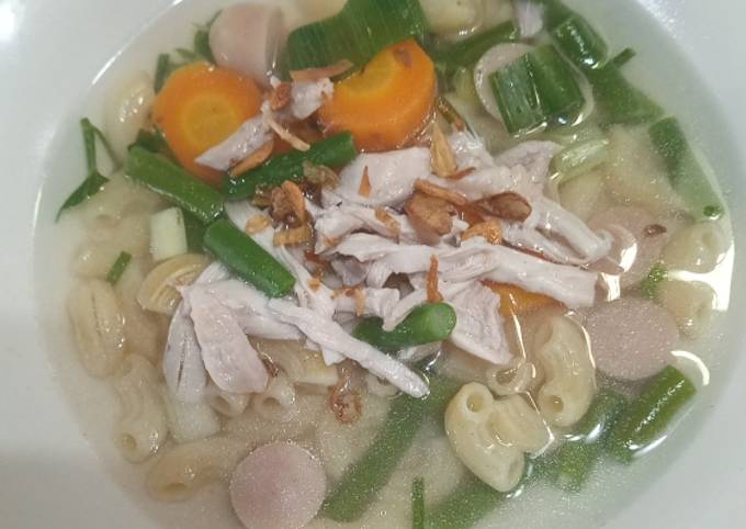 Resep Sup macaroni sosis oleh tommy wiriadi putra - Cookpad