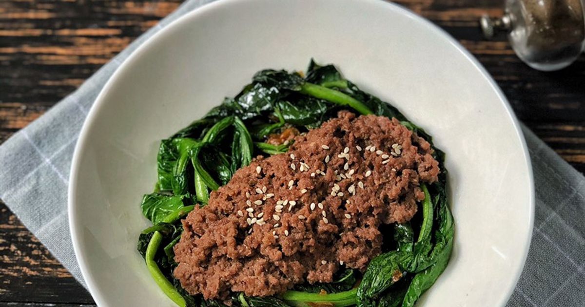 Resep Tumis Sawi Daging Cincang oleh Eve Simple Cooking - Cookpad