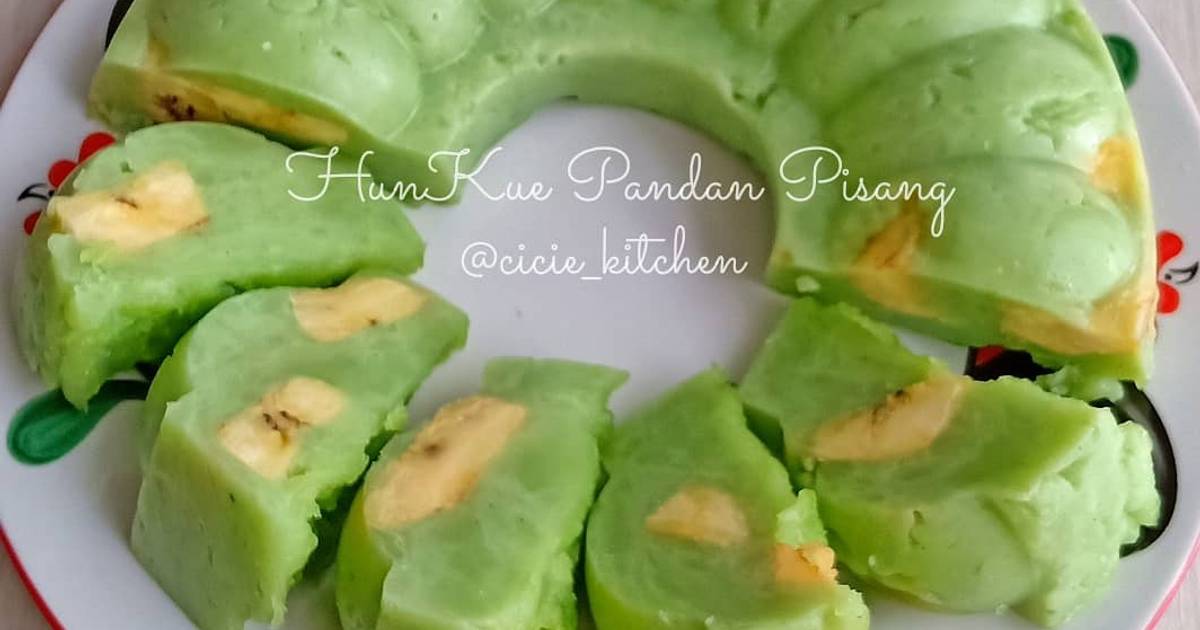 Resep Hunkue pandan pisang oleh Cicie Kitchen - Cookpad