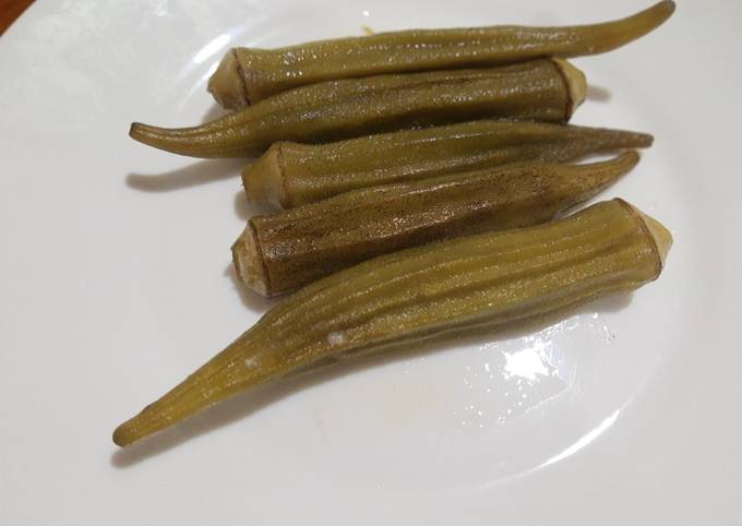 Quimbombó (ñaju) en 5 minutos Receta de Bendecido- Cookpad