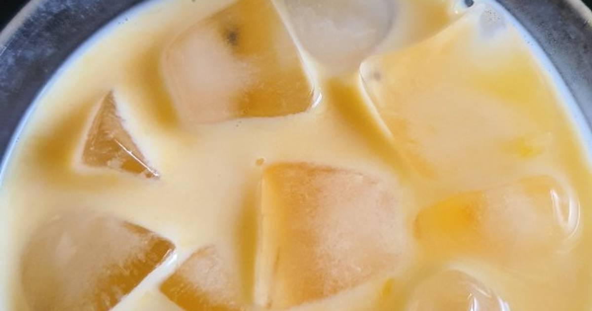 Resep Es Syrup Orange Susu oleh Tina Hasbie - Cookpad