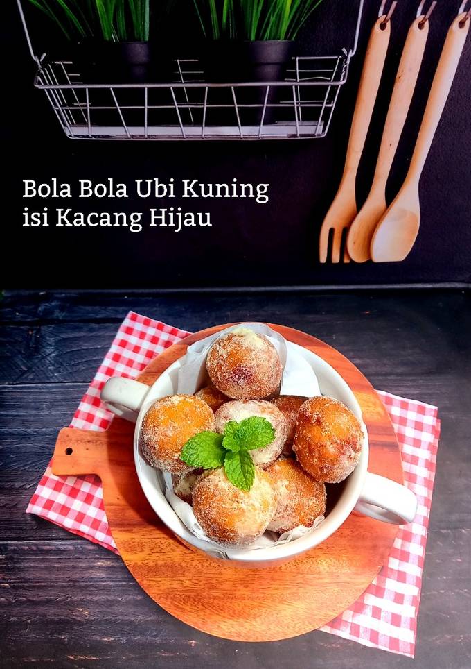 Resep Bola Bola Ubi Kuning isi Kacang Hijau oleh Gita Rahayu - Cookpad