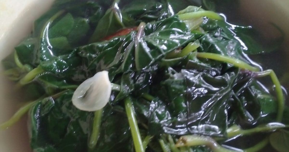 Resep Sayur Bening Lung / Daun Ketela Rambat oleh Bundanya OHin - Cookpad