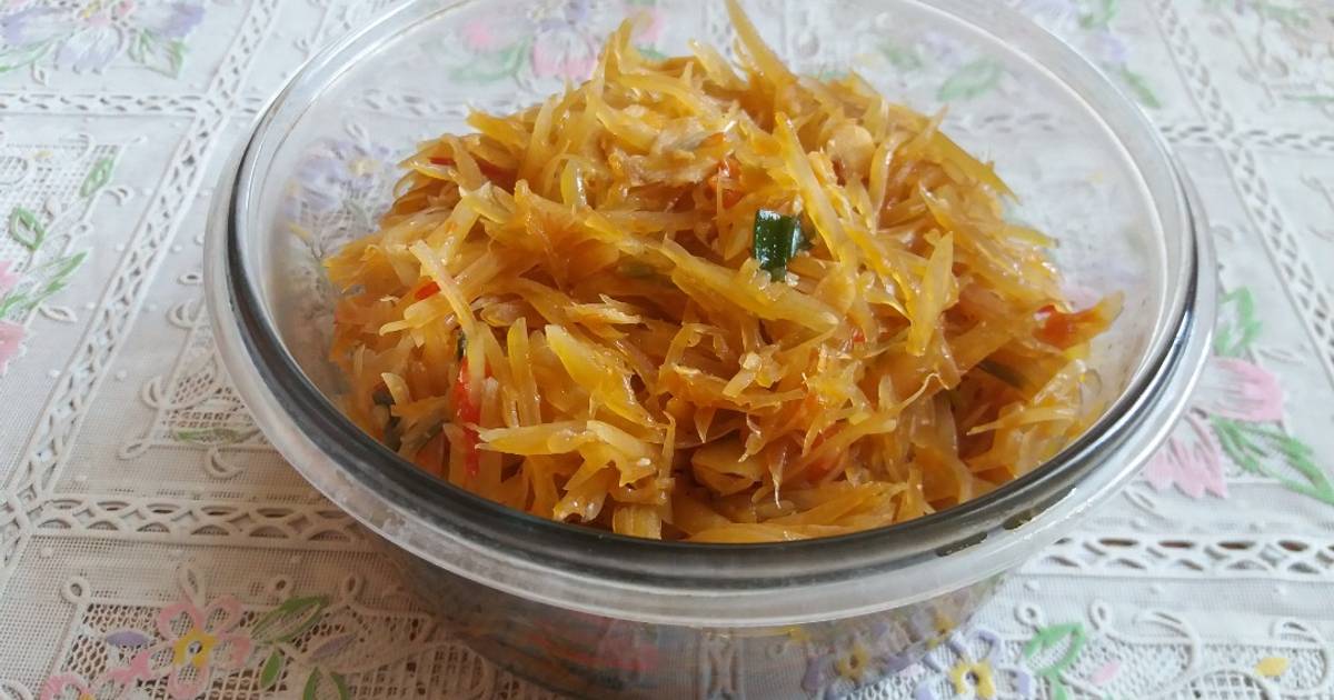 Resep Oseng Pepaya Muda Pedas Manis oleh Dapur Syifa - Cookpad