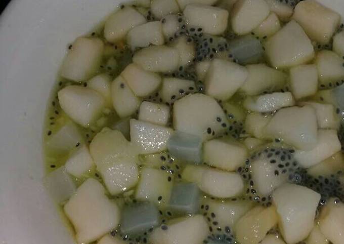 Resep Es Timun Suri Biji Selasih oleh dewi - Cookpad