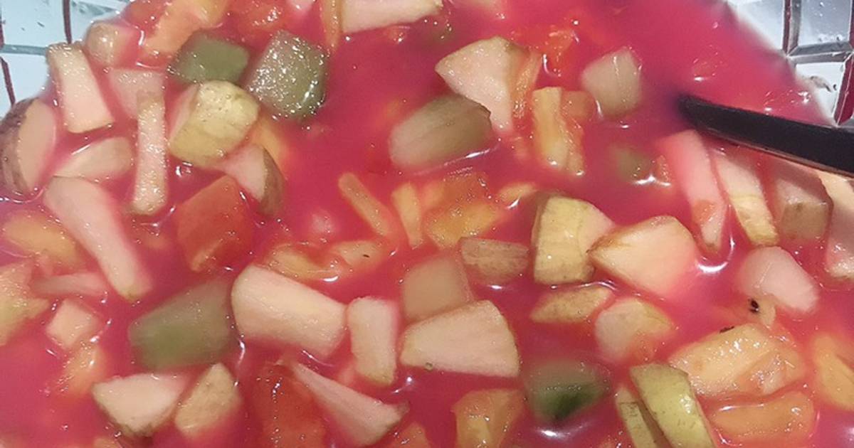 Resep Sop Buah Syrup merah homemade🤤 oleh Asean Sean - Cookpad