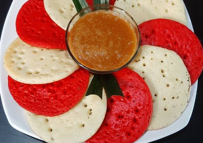 Serabi Jawa edisi merah putih sambut Kemerdekaan RI - Kulinear